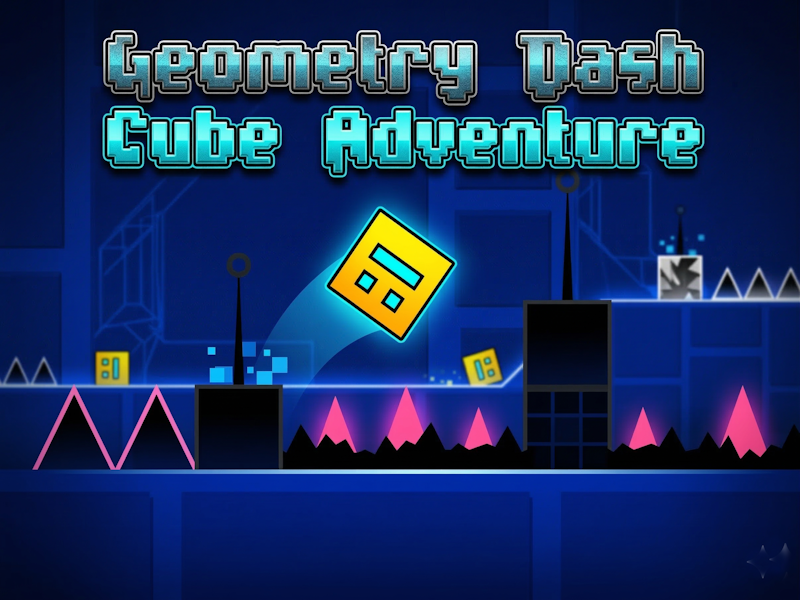 Geometry Dash Cube Adventure 🕹️ Speel aanlyn op SGameS
