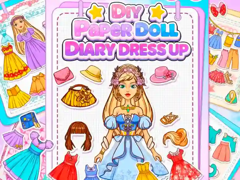 Diy Paper Doll Diary Dress Up 🕹️ Speel aanlyn op SGameS