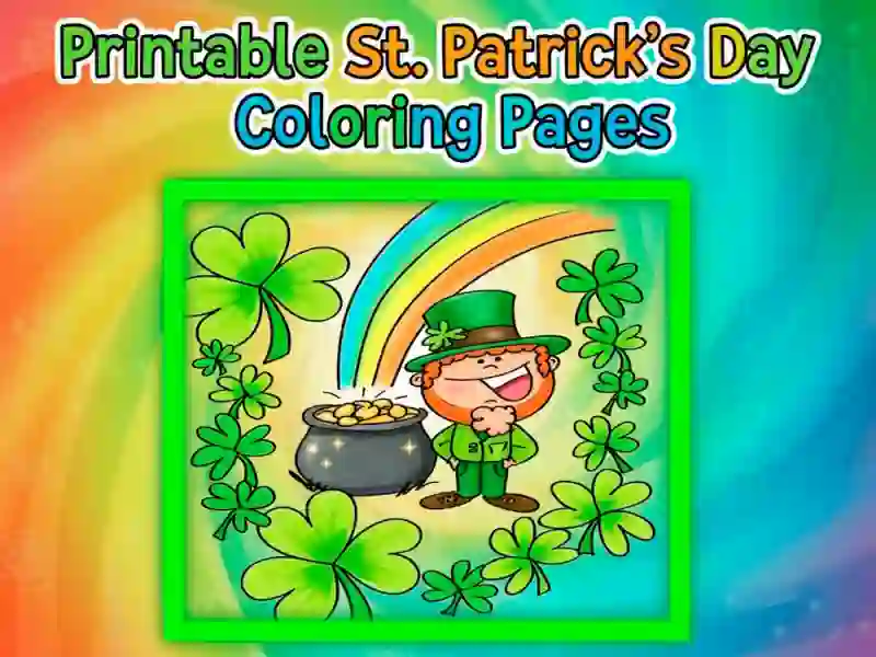 Printable St Patricks Day Coloring Pages 🕹️ Speel aanlyn op SGameS